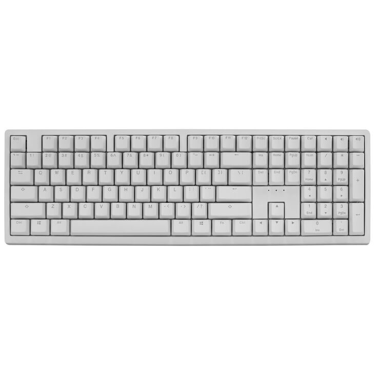 Ducky Zero Pure White Wireless Gaming Keyboard Cherry MX Red
