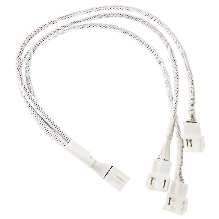 Kolink 1-3 PWM Fan Splitter Cable 35cm braided white