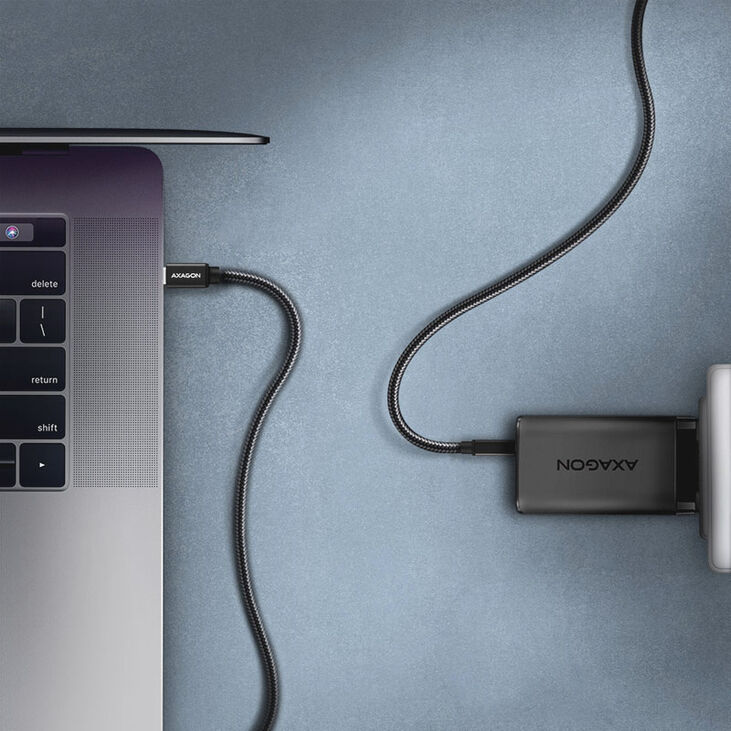Axagon USB-C Aluminium Charging Cable